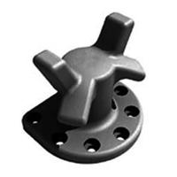 China Cast Steel Stag Horn Mooring Bollard 10-250T Capacity for Port Dock Wharf Marine Use for sale