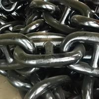 China High Tensile Stud Link Anchor Chain 12.5-120mm ABS CCS BV LR Certified for Shipbuilding for sale