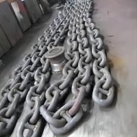 China High Tensile Stud Link Anchor Chain 12.5-120mm ABS CCS BV LR Certified for Shipbuilding for sale