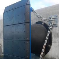 China High Energy Absorption Cone Rubber Marine Dock Fender with Front Panel Shore A 55-65 for sale