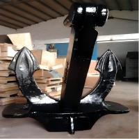 China Hot Dip Galvanized Cast Steel Hall Type Stockless Anchor 480kg for Marine Ships for sale