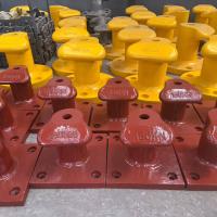 China JINCHENG Heavy Duty Tee Head Mooring Bollard 50kN-5000kN for Ship Port Berthing for sale