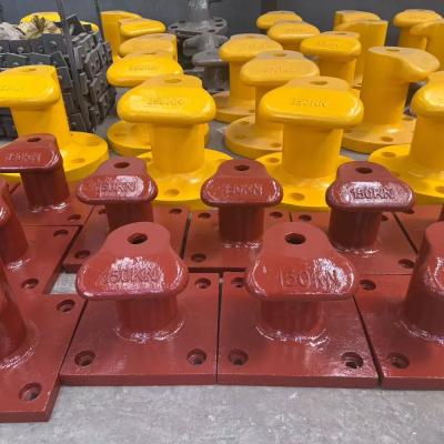 China JINCHENG Heavy Duty Tee Head Mooring Bollard 50kN-5000kN for Ship Port Berthing for sale