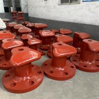 China High Strength Tee Type Marine Mooring Bollard 50kN to 5000kN Load Capacity Corrosion Resistant Surface for sale