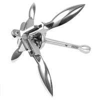 China 316 Stainless Steel Danforth Boat Anchor 0.7kg-100kg High Holding Power Marine Grade Corrosion Resistant for sale