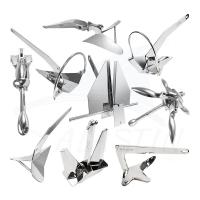 China 316 Stainless Steel Danforth Boat Anchor 0.7kg-100kg High Holding Power Marine Grade Corrosion Resistant for sale
