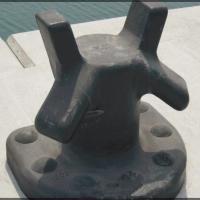China High-Strength Cast Steel Stag Horn Mooring Bollard with Double-Angled Design for 250-Ton Load Capacity for sale