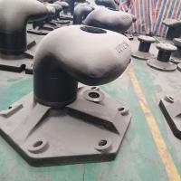 China High-Strength Cast Steel Stag Horn Mooring Bollard with Double-Angled Design for 250-Ton Load Capacity for sale