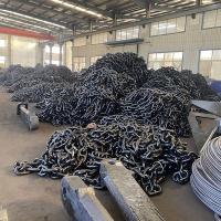 China 46mm Yacht Anchor Chain High Strength Alloy Steel Spray Paint Berthing Assistance for sale