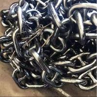 China 46mm Yacht Anchor Chain High Strength Alloy Steel Spray Paint Berthing Assistance for sale