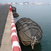 China ISO-17357 Pneumatic Rubber Fender Net Type Yokohama Rubber Fender Inflatable for sale