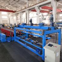 China Steel W Beam Crash Barrier Machine , 100ft/Min Roll Forming Equipment for sale