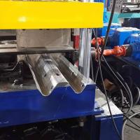 China 0.7mm-1.2mm Metal Roll Forming Machine , Custom Guardrail Production Line for sale