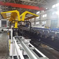 China Door Frame Rack Upright Roll Forming Machine , 1-20m/Min Rack Shelf Roll Forming Machine for sale
