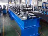 China Rack Upright Roof Tile Roll Forming Machine , Glazed Cold Roll Forming Machine for sale