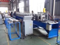 China Rack Upright Roof Tile Roll Forming Machine , Glazed Cold Roll Forming Machine for sale