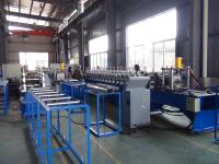China Rack Upright Roof Tile Roll Forming Machine , Glazed Cold Roll Forming Machine for sale
