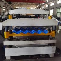 China Snap Lock Roof Tile Panel Forming Machine 10mx1.4mx1.6m 12T for sale