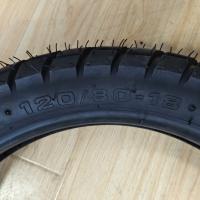 China 120/80-18 Black Motorcycle Tubeless Tire 6PR 8PR All Terrain Natural Rubber for sale