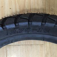 China Natural Rubber Steel Nylon Motorcycle Tire 2.75-17 6PR 8PR Black for sale