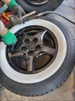 China Forgefit Tri Clamp Gasret White Sidewall Tire Inserts for 12-17 Inch Wheels for sale