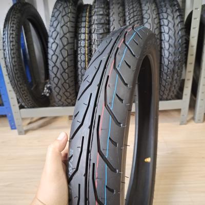 China Motorcycle Tire Casing 80/90-17 TL Tubeless Tyre 6PR Natural Rubber OEM for sale