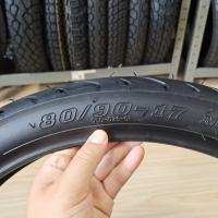 China Motorcycle Tire Casing 80/90-17 TL Tubeless Tyre 6PR Natural Rubber OEM for sale