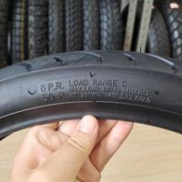 China Motorcycle Tire Casing 80/90-17 TL Tubeless Tyre 6PR Natural Rubber OEM for sale