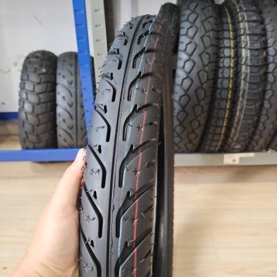 China Black Motorcycle Tube Type Tyre 2.75-18 Natural Rubber 6PR for Durable Riding for sale