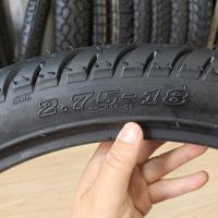 China Black Motorcycle Tube Type Tyre 2.75-18 Natural Rubber 6PR for Durable Riding for sale