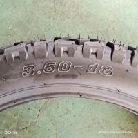 China Black Motorcycle Tubeless Tire 3.50-18 6PR Natural Rubber for B2B Export for sale