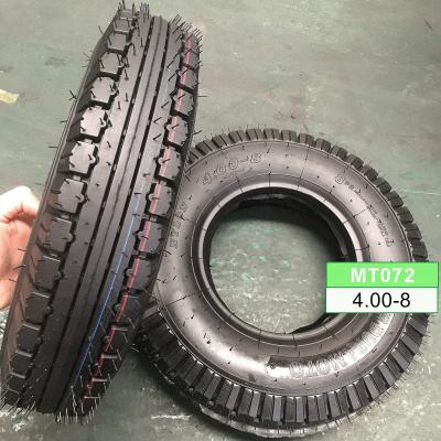 China Bajaj Motorcycle Tire 4.00-8 TT with 45% Rubber Content for Long Lifespan for sale