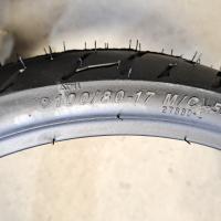 China Natural Rubber Steel Nylon Motorcycle Tubeless Tire Casing 100/80-17 6PR for sale