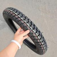 China 3.00-17 TT Tubeless Motorcycle Tire Natural Rubber 6PR Black Wear Resistant for sale