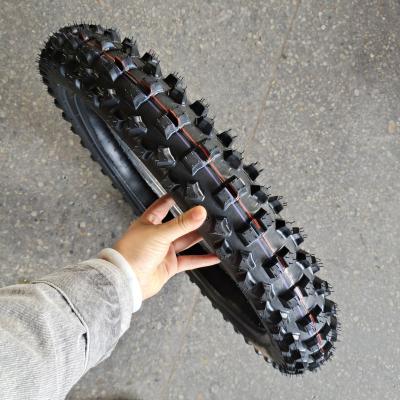 China 90/90-21 Motorcycle Tire 6PR/8PR Ply Rating Natural Rubber Black for B2B Export for sale
