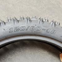China Motorcycle Tyre 120/80-18 Tubeless Tire 35%-55% Rubber Content OEM Acceptable for sale