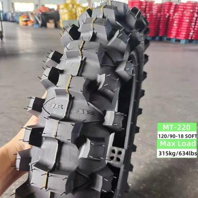 China Motorcycle Soft Off Road Tire 120/90-18 6PR 8PR 280kpa Max Load 315kg for sale