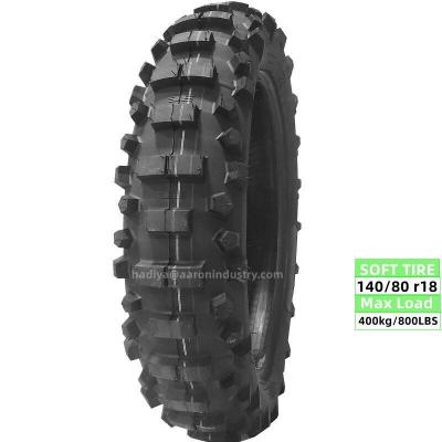 China 140/80-18 Off Road Motorcycle Tire 400kg Load Capacity Soft Rubber Durable for sale