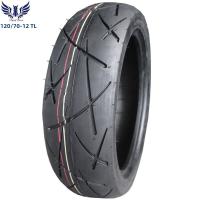 China 120/70-12 Motorcycle Tire Tube 6PR 8PR Ply Rating Tubeless Tire Casing 235kg Max Load for sale