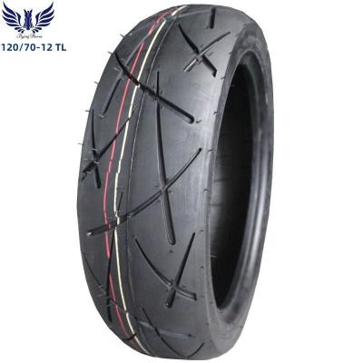 China 120/70-12 Motorcycle Tire Tube 6PR 8PR Ply Rating Tubeless Tire Casing 235kg Max Load for sale