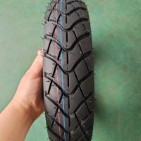China 90/90-12 Heavy Tubeless Motorcycle Tire 6PR Natural Rubber OEM Qingdao China for sale