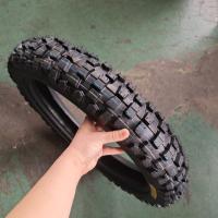 China Black 4.10-18 8PR Tubeless Motorcycle Tire 35-55% Natural Rubber Qingdao for sale