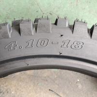 China Black 4.10-18 8PR Tubeless Motorcycle Tire 35-55% Natural Rubber Qingdao for sale
