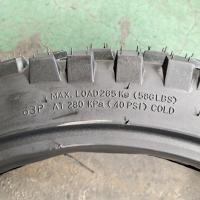 China Black 4.10-18 8PR Tubeless Motorcycle Tire 35-55% Natural Rubber Qingdao for sale