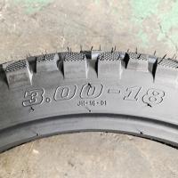 China Natural Rubber Motorcycle Tyre 3.00-18 Tubeless Tire 35%-55% Rubber Content 6PR for sale