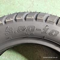 China Motorcycle Tubeless Tyre 3.50-10 Natural Rubber Black 6PR 8PR for sale