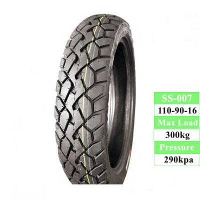 China 110/90-16 Tubeless Motorcycle Tire 6PR 8PR 5000pcs Daily Capacity with Tire Casing for sale