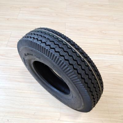China 4.00-8 Black Motorcycle Tire for Bajaj Three Wheeler Natural Rubber Steel Nylon 6PR for sale