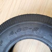 China 4.00-8 Black Motorcycle Tire for Bajaj Three Wheeler Natural Rubber Steel Nylon 6PR for sale