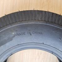 China 4.00-8 Black Motorcycle Tire for Bajaj Three Wheeler Natural Rubber Steel Nylon 6PR for sale